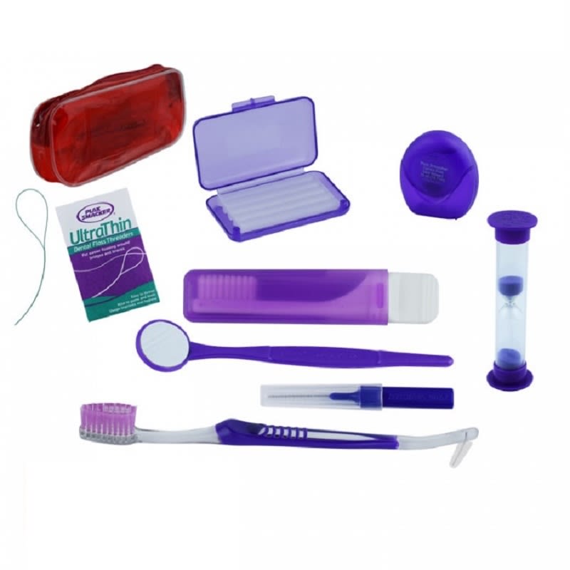 Kit ortodontic igienizare rosu Falcon