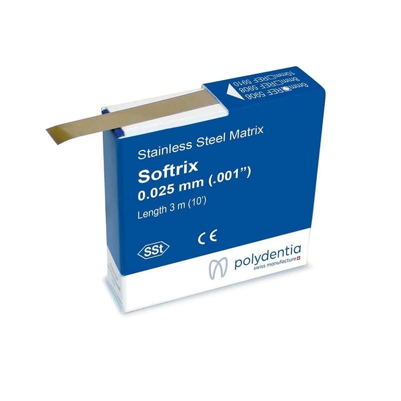 Softrix matrix strip 0.025mm x 8mm x 3m Polydentia
